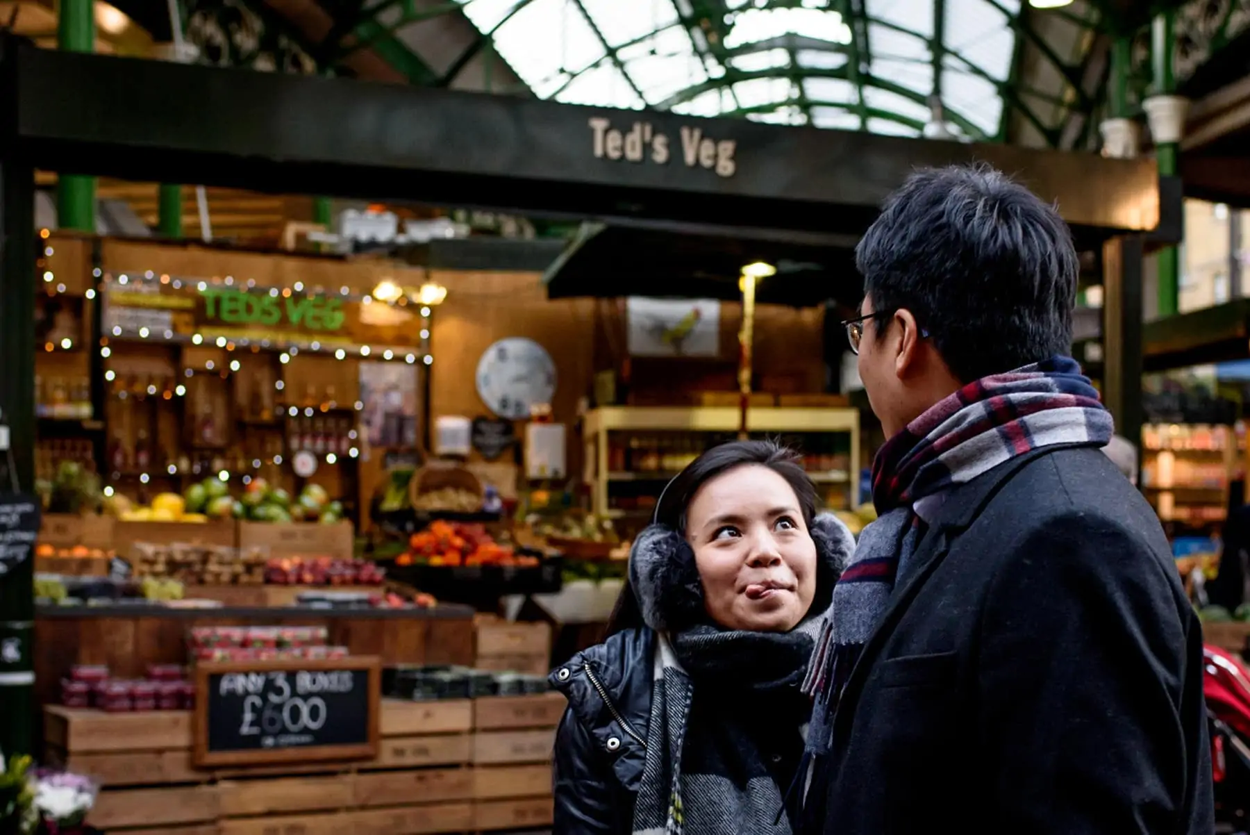 Borough Market Engagement Photography Shoot in London