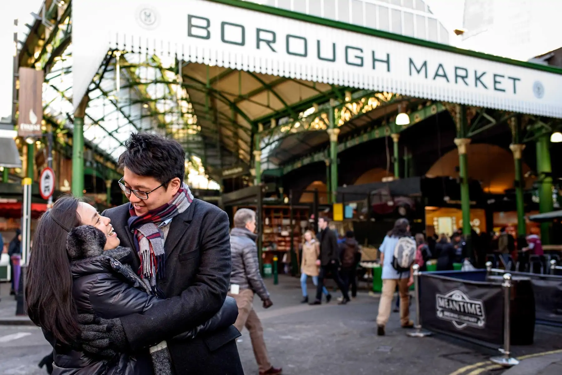 Borough Market Engagement Photography Shoot in London